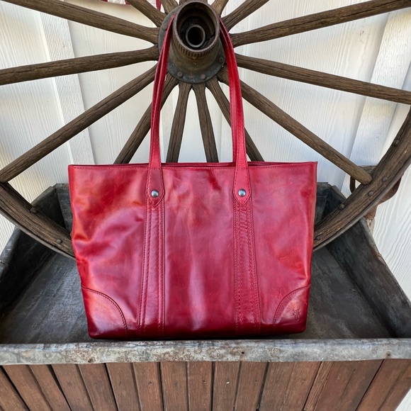 Frye | Bags | Frye Melissa Shopper Bag In Red | Poshmark